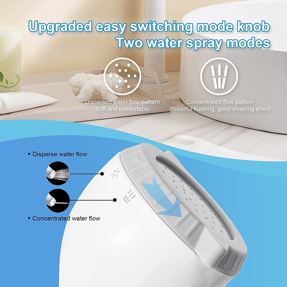 Travel Bidet Portable Handheld Bidet Electric Mini Toilet Bidet Sprayer Suitable for Women/Men, Personal Cleansing,Soothing Postpartum,Hemorrhoid and Perineal Care,Camping Cleaning,Baby Elderly Care