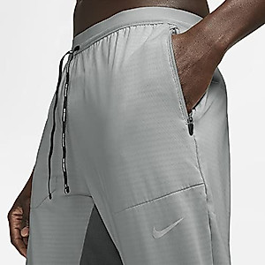 Nike Men's Phenom Elite Knit Running Pants (Light Smoke Grey/Smoke Grey, Large)