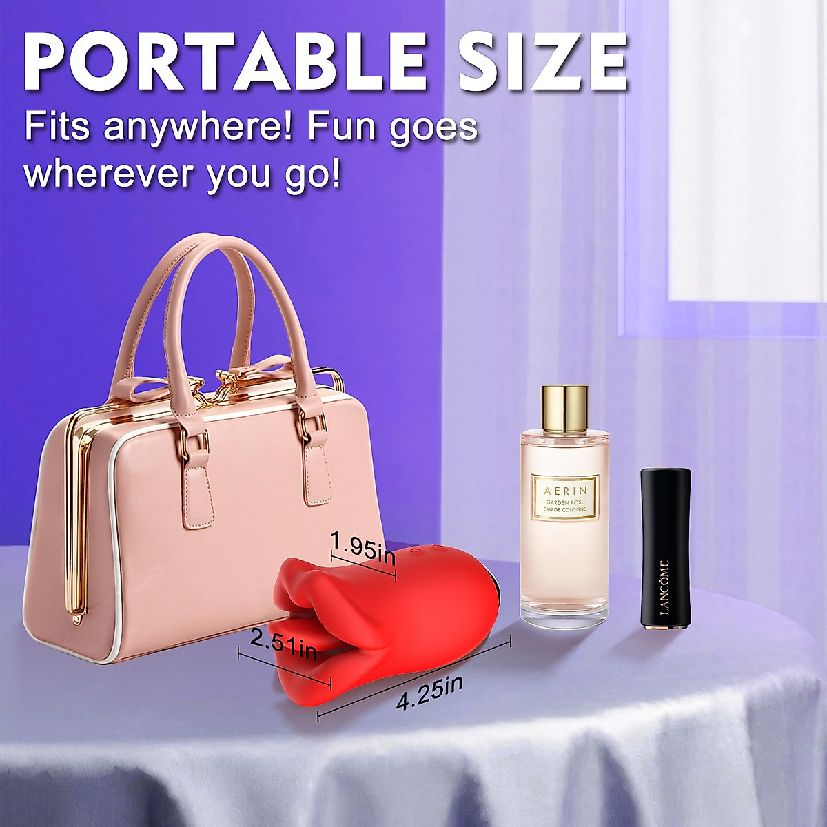 Clitoral Licking Tongue Rotating Vibrator - Adult Oral Toys Female Clit Nipple G-Spot Anal Silicone Stimulator with 7 Powerful Modes, Waterproof Adult Woman Sex Toys & Games for Women Couples Pleasure