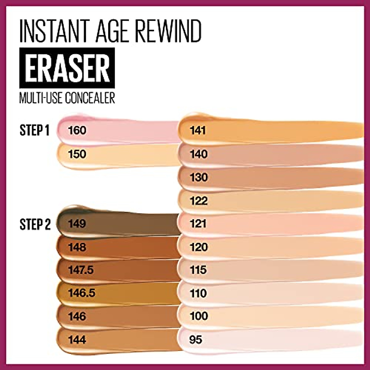 Maybelline Instant Age Rewind Eraser Dark Circles Treatment Multi-Use Concealer, 115, 1 Count (Packaging May Vary)