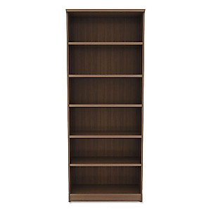 Alera ALEVA7142WA 42 in. x 29.5 in. Valencia Round Conference Table with Legs - Modern Walnut