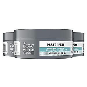 Dove Men+Care Styling Aid Hair Product for a Medium Hold Sculpting Hair Paste Hair Styling for a Textured Look With A Matte Finish 1.75 Ounce (Pack of 3)