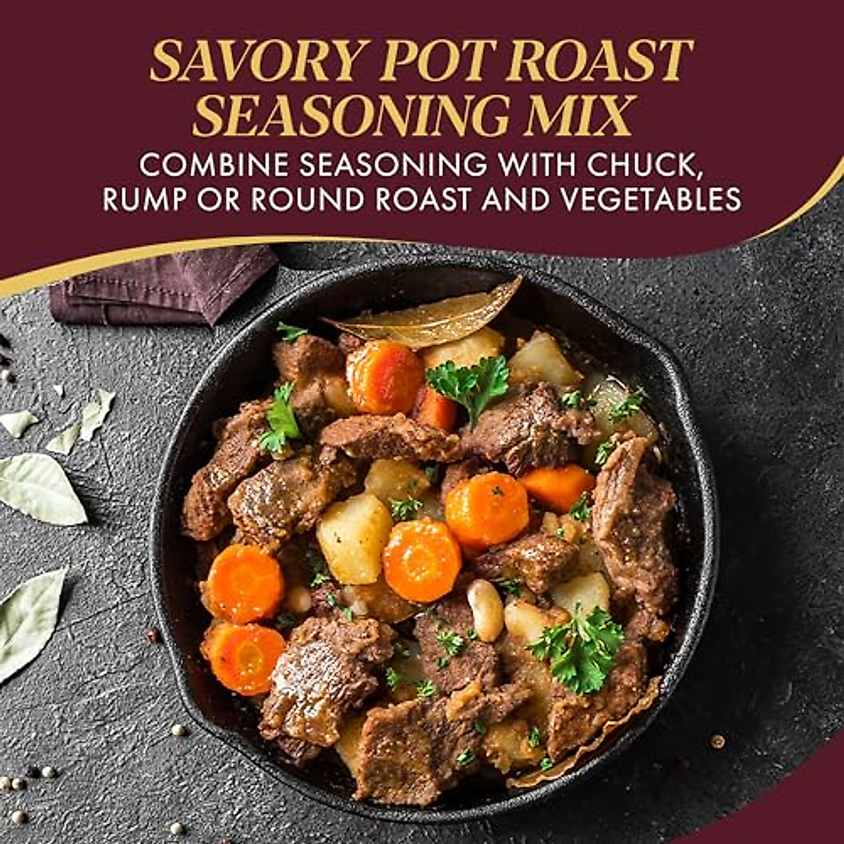 Crock-Pot Savory Pot Roast Seasoning Mix, 1.5 Ounce (Pack of 12)