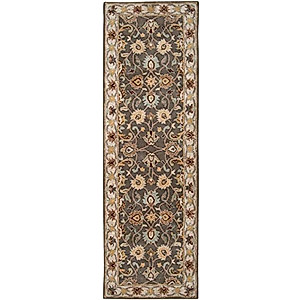 Mark&Day Area Rugs, 2x8 Paris Traditional Khaki Runner Area Rug, Brown/White/Beige Carpet for Hallway, Bedroom or Kitchen (2'6" x 8' Runner)