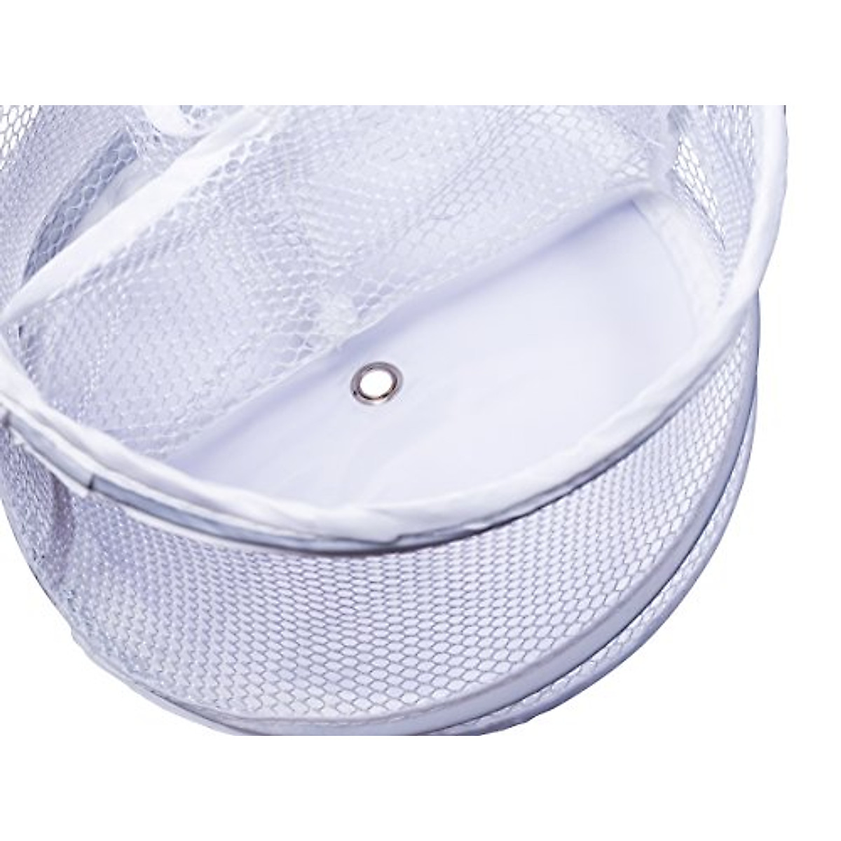 Bathroom Personal Organizer - 8" X 6" - Three Large Compartments to Organize Your Bathroom Accessories. The Shower Caddy Features a Drainage Hole and Carry Handle for Easy Transport. (White)