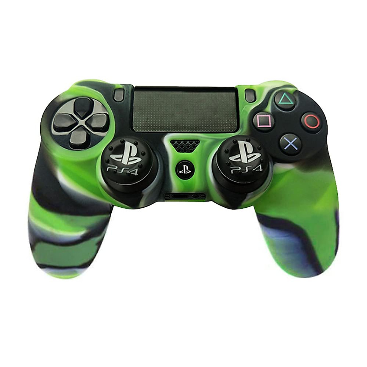 OSTENT Protective Silicone Gel Soft Case Cover Pouch Sleeve for Sony PlayStation 4 PS4 Controller Color Light Green