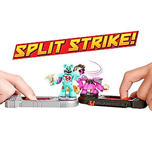 Akedo - Ultimate Arcade Warriors Versus Pack Mini Battling Action Figures - Ready, Fight, Split Strike - Epic SHREDDY VS Madame FURBALL Multicolor 14267