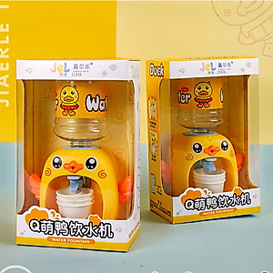 Mini Electric Water Dispenser,Mini Water Dispenser Family Games Kids ,Mini Bottled Cooler Drinking Stand for Office Desk, Room Table, Kitchen Counter