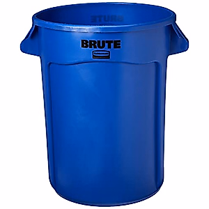Rubbermaid Commercial Products FG263200BLUE-V Brute Container with Venting Channels, 32 gal, Blue