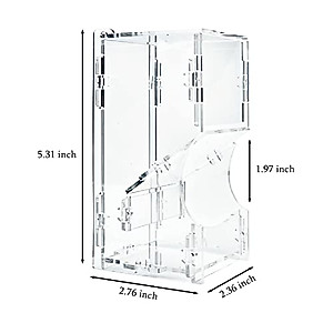 Hamster Automatic Feeder Guinea Pig Food Bowl Guinea Pig Accessories Assembled Fixed Food Bowl for Mouse Guinea Pig Parrots Mini Chinchilla Hedgehog Hamster Small Animal