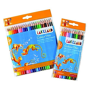 Derwent Lakeland Colorthin Pencils, 2.9mm Core, Wallet 24 Count (0700269)