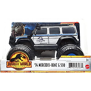 Jurassic World Toys Dominion 1:24 Scale Vehicle, '14 Mercedes-Benz G 550 Truck with Large Wheels, Collectible Toy Car