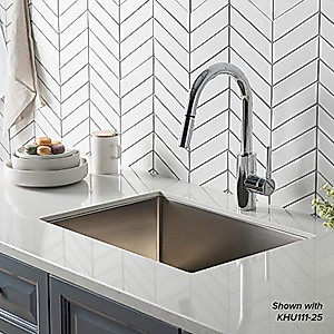 Kraus KPF-2620CH Oletto Single Lever Pull Down Kitchen Faucet, 16 Inch, Chrome (Pack of 4)