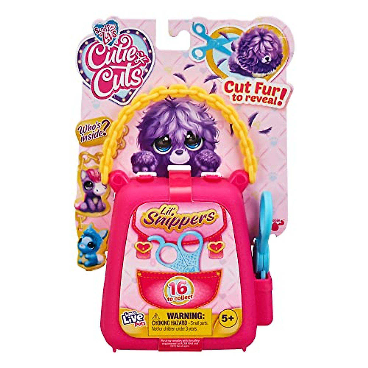 Little Live Scruff-A-Luvs Pets | Scruff-a-Luvs | Cutie Cuts Lil Snippers | Cut Fur, Reveal, Groom & Love Plush Rescue pet