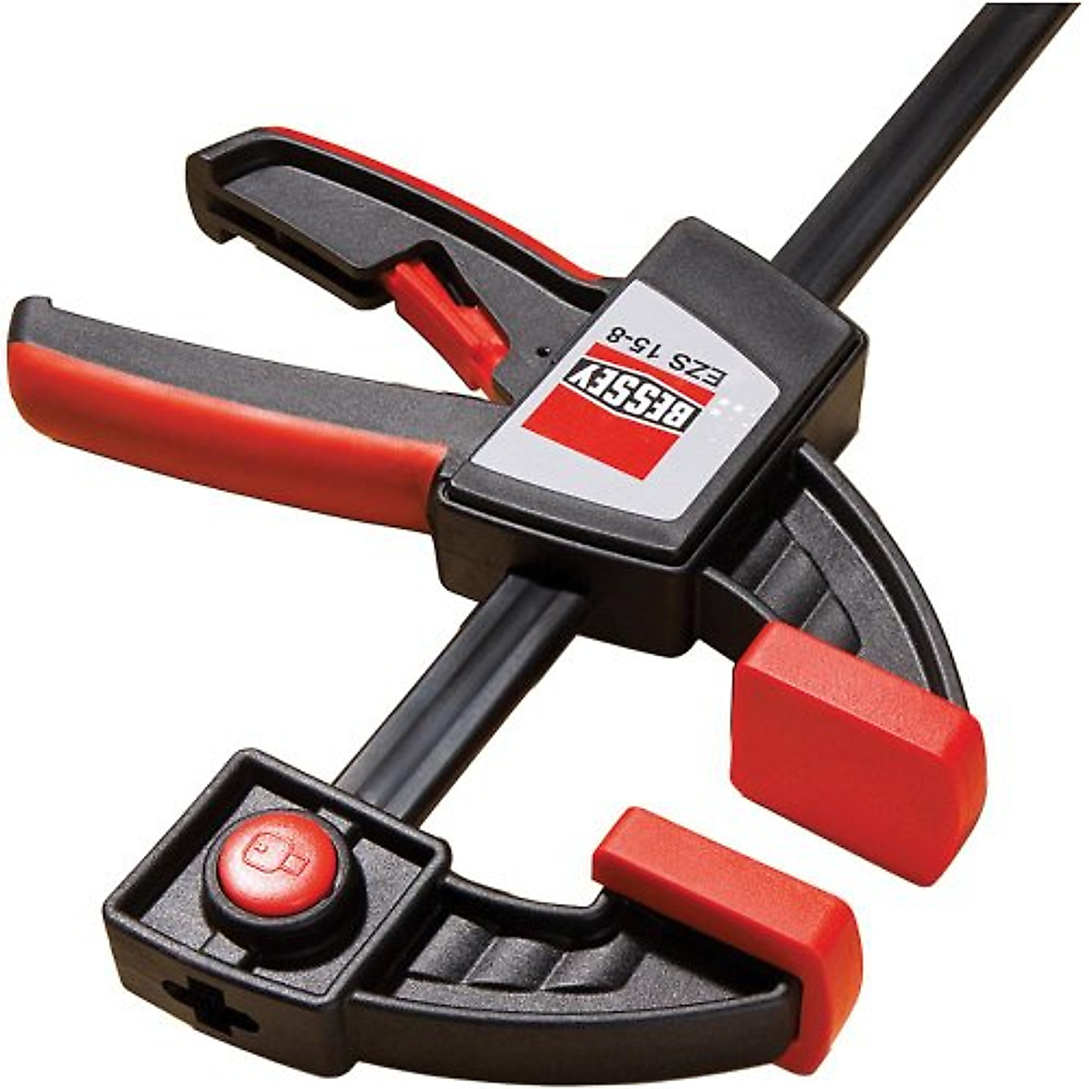 BESSEY EZS Series 6 in Trigger Style Clamp, EZS15-8 - 445 lb Clamping Force - Fast Acting One Hand Woodworking Clamps for Wood working, Carpentry, Home Improvement, DIY, Construction Projects