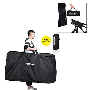 HUNTVP Bike Travel Bag Bicycle Transport Carrying Case with a Carry Bag for 26-29inch Folding Bike Foldaway Bicycle