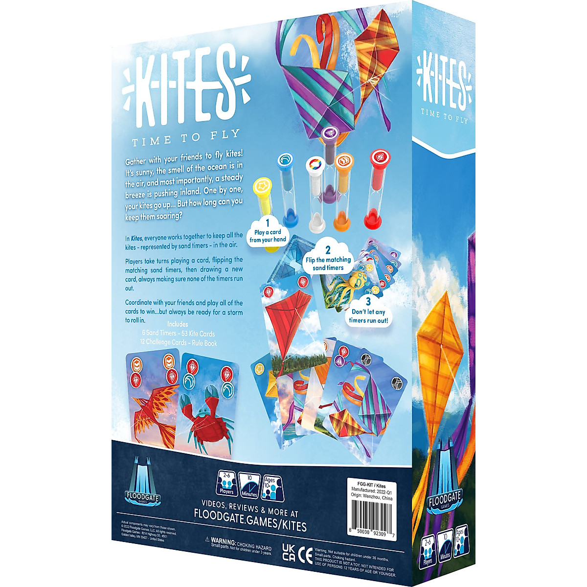 Kites - Time to Fly! | Fun Family Games for Adults, Teens & Kids | Fun Quick Party Games | 10 Minutes | Ages 10 and Up | for 2 to 6 Players | Easy to Learn