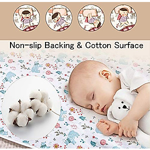 COZUMO Baby Waterproof Bed Pad Bed Wetting Pads Washable for Kids Toddler Potty Training Pads Baby Wateproof Pad Mat for Pack n Play/Crib/Mini Crib Reusable Incontinence Underpads for Kids/Adult/Pets