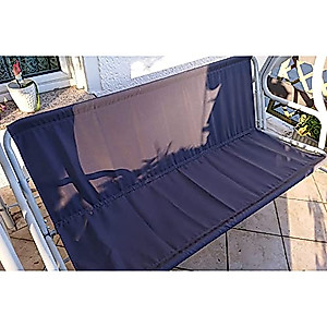 Midremer Swing Cover Chair Bench Replacement Cover, 2/3 Seat 600D Thickened Oxford Waterproof Swing Seat Cover for Outdoor Patio Garden Swing Chair (Coffee, 58.2 x 19.7 x 19.7 Inch)