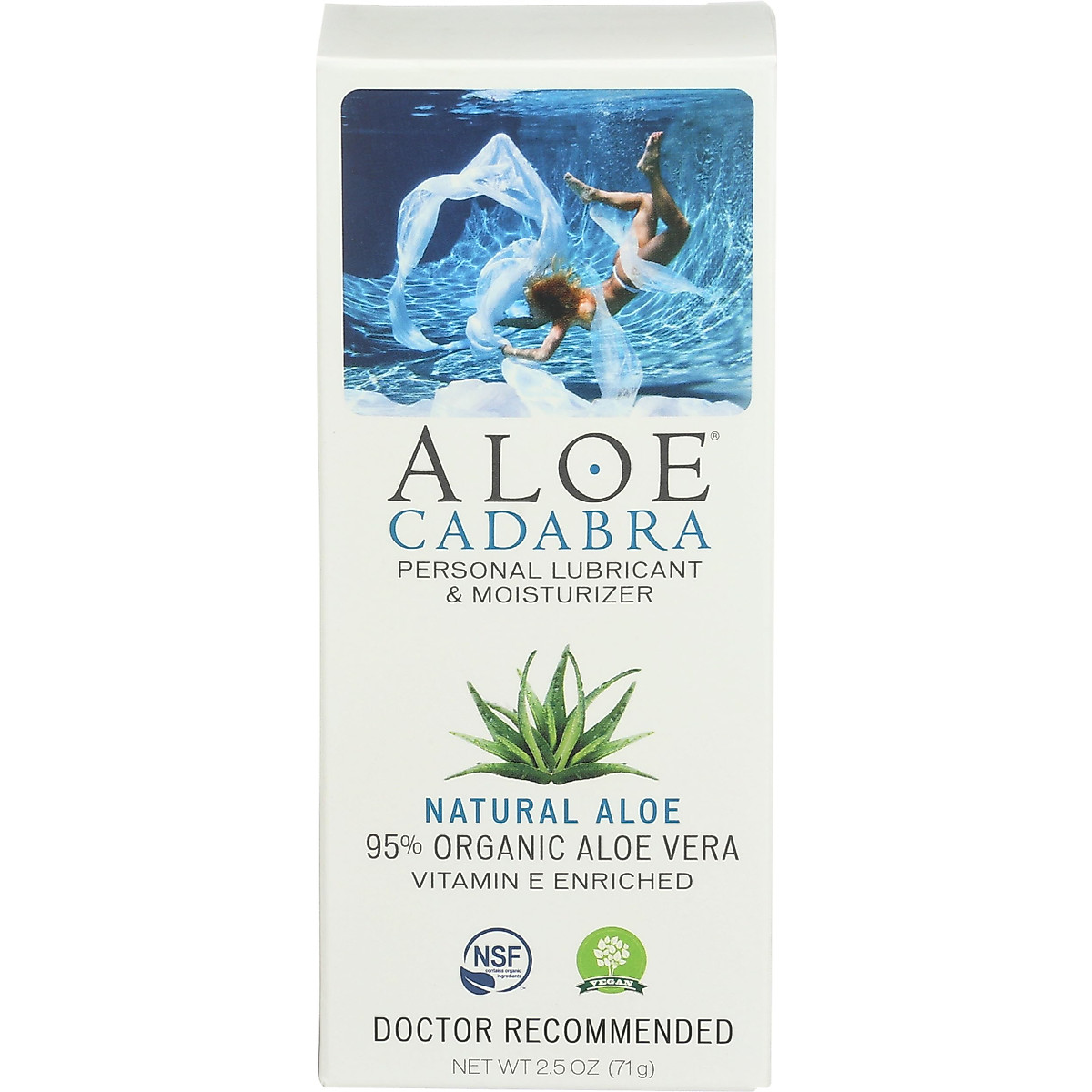 Aloe CADABRA Organic Natural Personal Lubricant, 2.5 OZ