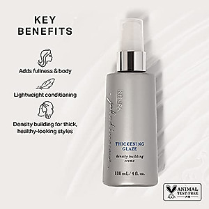Kenra Platinum Thickening Glaze | Volumizing Styler | Adds Fullness & Body | Lightweight Conditioning | Density Building For Thick, Healthy-Looking Styles | All Hair Types | 4 fl. Oz