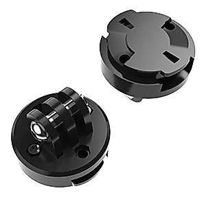 KOM Cycling Top Mount Compatible with GoPro Adapters that quarter turn into Compatible Computer Mounts such as the Garmin Edge Bike Mounts or Wahoo Bike Mounts - Great for mounting Cameras and Lights!
