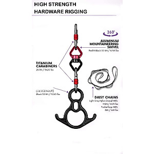 F.Life Aerial Silk Yoga Hammock Strater Kit -10 Yards For Flying Yoga (Blush nude)