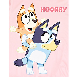 Bluey Bingo Toddler Girls T-Shirt and Bike Shorts Outfit Set Pink 2T