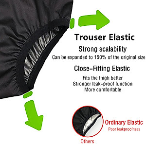 Adult Cloth Diaper Cover for Incontinence, Active Waterproof Leakproof Latex Pants, Noiseless Reusable Washable Pull Up Plastic Pants (No Cotton Inside, M)