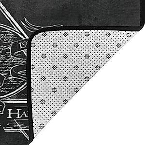 Sunim Ha-Rry Pot-TER Spell Deathly Hal-Lows Gra-Phic Area Rugs Non-Slip Floor Carpet Rug Super Soft Pad Rug Washable Yoga Mat for Bedroom Living Room Kids Room Playroom Nursery Room 60 x 39 inch