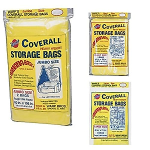 Banana Storage Bags, Heavy Weight, 9 Oversized Bags for Moving, Storing, Protection, (2) Jumbo 60” x 108”, (3) Giant 45" x 96, (4) Large 40” x 73”, Ties Included
