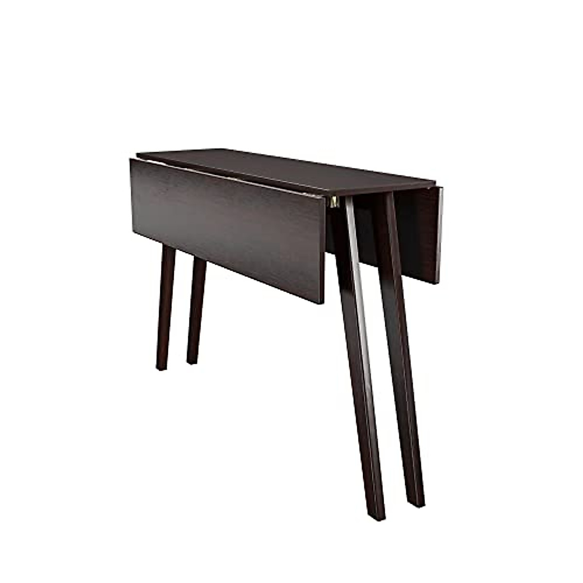 COSCO 48" x 30" Wood Drop-Leaf Dining & Console Table, Dark Mahogany