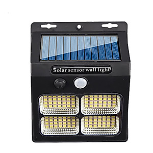 IZENGATE Solar Lights Outdoor, PIR Motion Sensor 3 Modes Solar Security Lights IP65 Waterproof Solar Lights Outdoor Solar Wall Lights for Front Door, Backyard, Garage, Deck, Pathway,Porch (112LED)