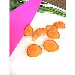 Plastic Kid Knives For Kids Toddler Children Cooking Safe Kitchen Knife Set For Cutting Lettuce Knife Salad Knives