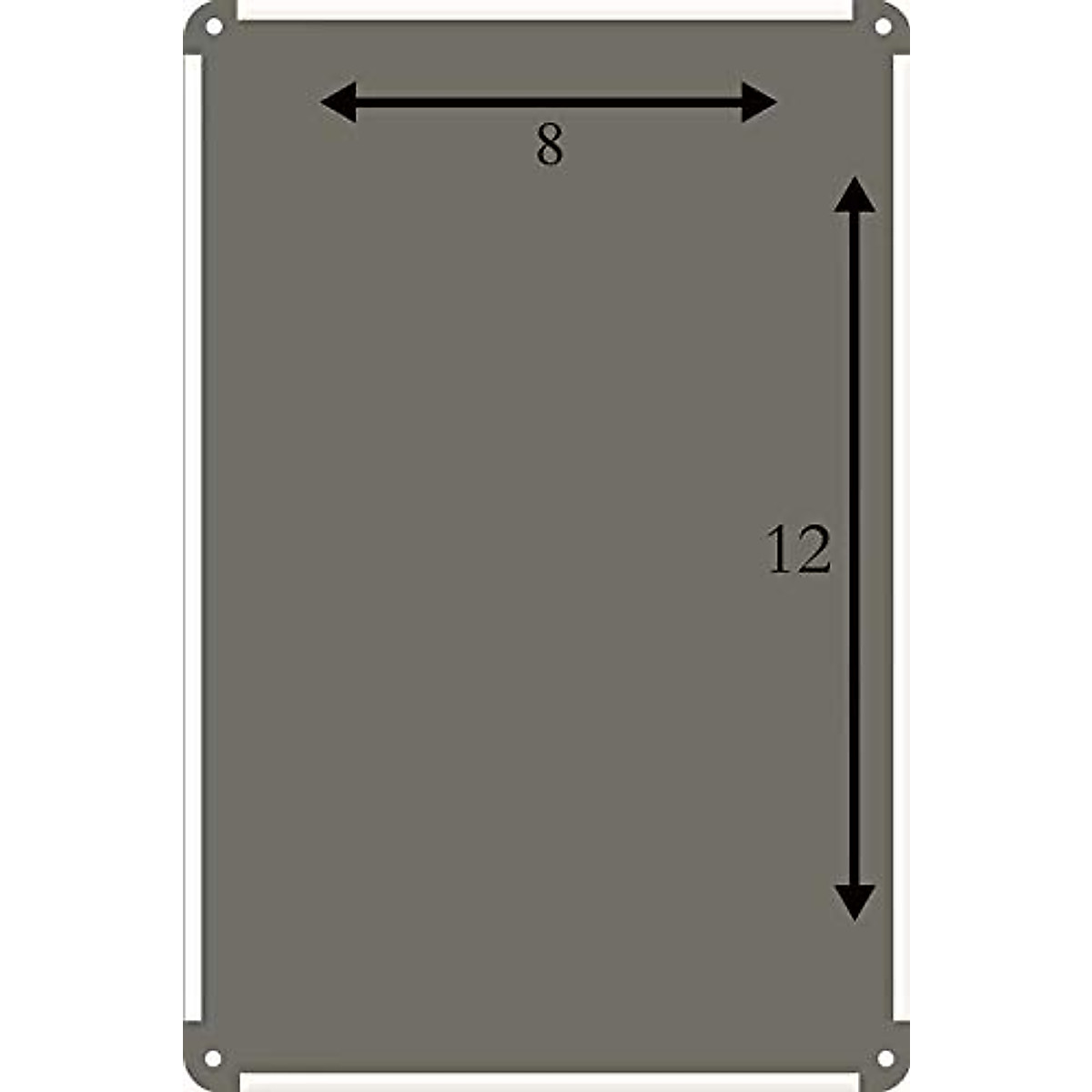 Guadalupe Ross Metal Tin Sign Gone Fishing Back from Hunting Wall Decor Metal Sign 12x8 Inches