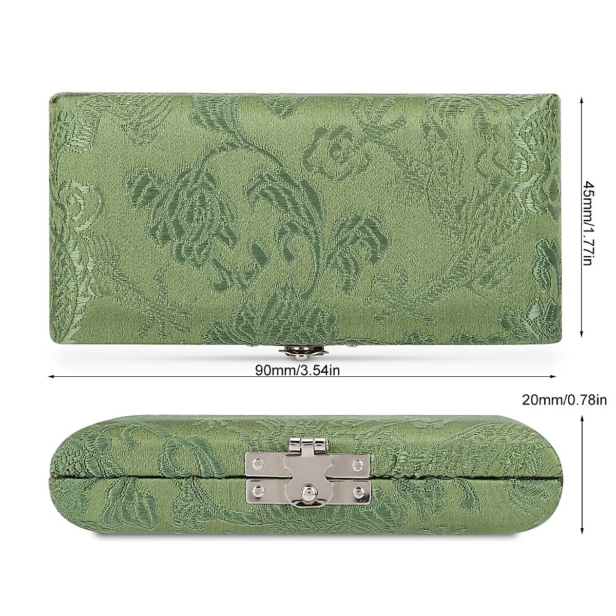 Oboe Case, Wooden & Silk Cloth Cover Oboe Storage Holder Box Protector Bag for 3pcs Oboe Reeds