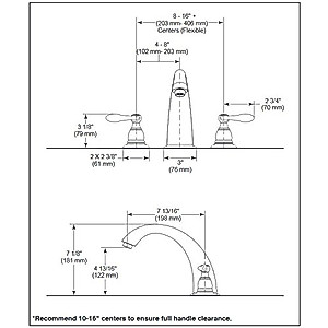 Delta Faucet Windemere 2-Handle Widespread Roman Tub Faucet Trim Kit, Deck-Mount, Oil Rubbed Bronze BT2796-OB (Valve Not Included)
