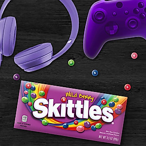 SKITTLES Wild Berry Chewy Candy Theater Box, 3.5 oz Box (Pack of 12)