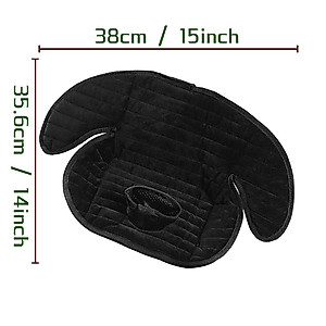 CrazyAnt Piddle Pad Travel Potty Carseat Seat Protectors, Strong Surface Water Absorption Washable Seat Liners with 360 Degree Buckle Hole Protection for Potty Training and Long Car Trips