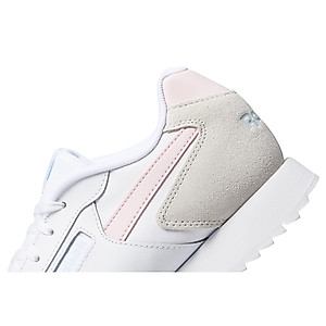 Reebok Women's Glide Sneaker, White/Pure Grey/Porcelain Pink, 10.5