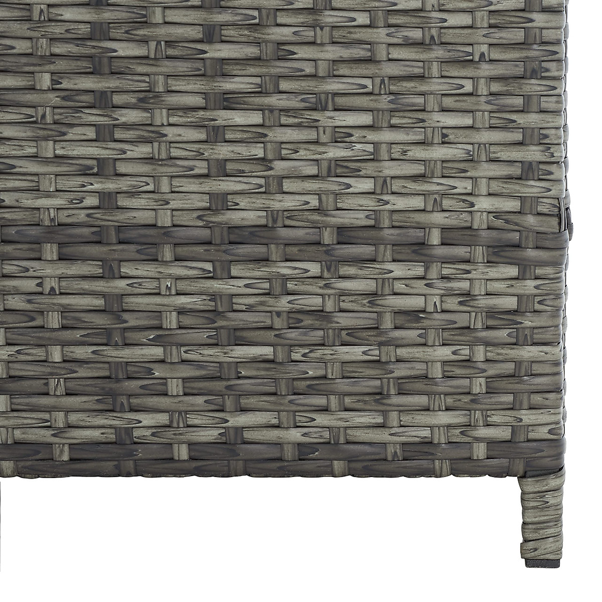 SAFAVIEH Outdoor Collection Oliveira Grey/White Cushion Box