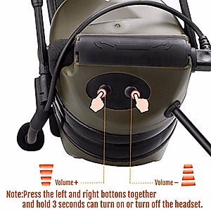 Retevis EHK007 Noise Reduction Walkie Talkie Headset, Sound Pickup, Compatible RT22 RT21 RT68 RB85 Baofeng UV-5R Walkie Talkie, 2 Way Radio Headset, Airsoft Shooting Hunting Gift(1 Pack)