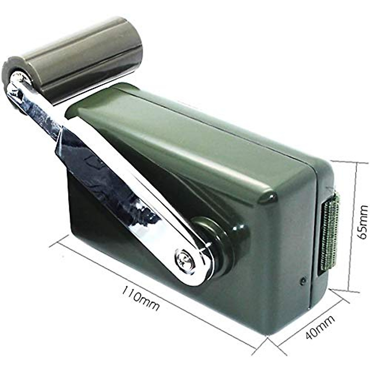 Yengsen Hand Crank Generator 30W 0-28V Portable Dynamo Phone Charger Military for Outdoor Mobile Phone Computer Charging with USB Plug (Green)