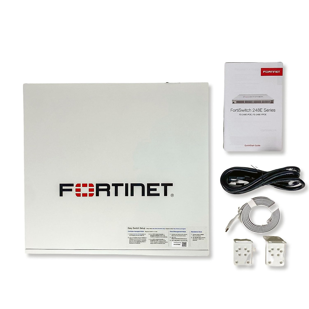 Fortinet - FS-248E-FPOE - Fortinet FortiSwitch 248E-FPOE - Switch - L3 - managed - 48 x 10/100/1000 (PoE+) + 4 x Gigabit SFP - rack-mountable - PoE+ (740 W)