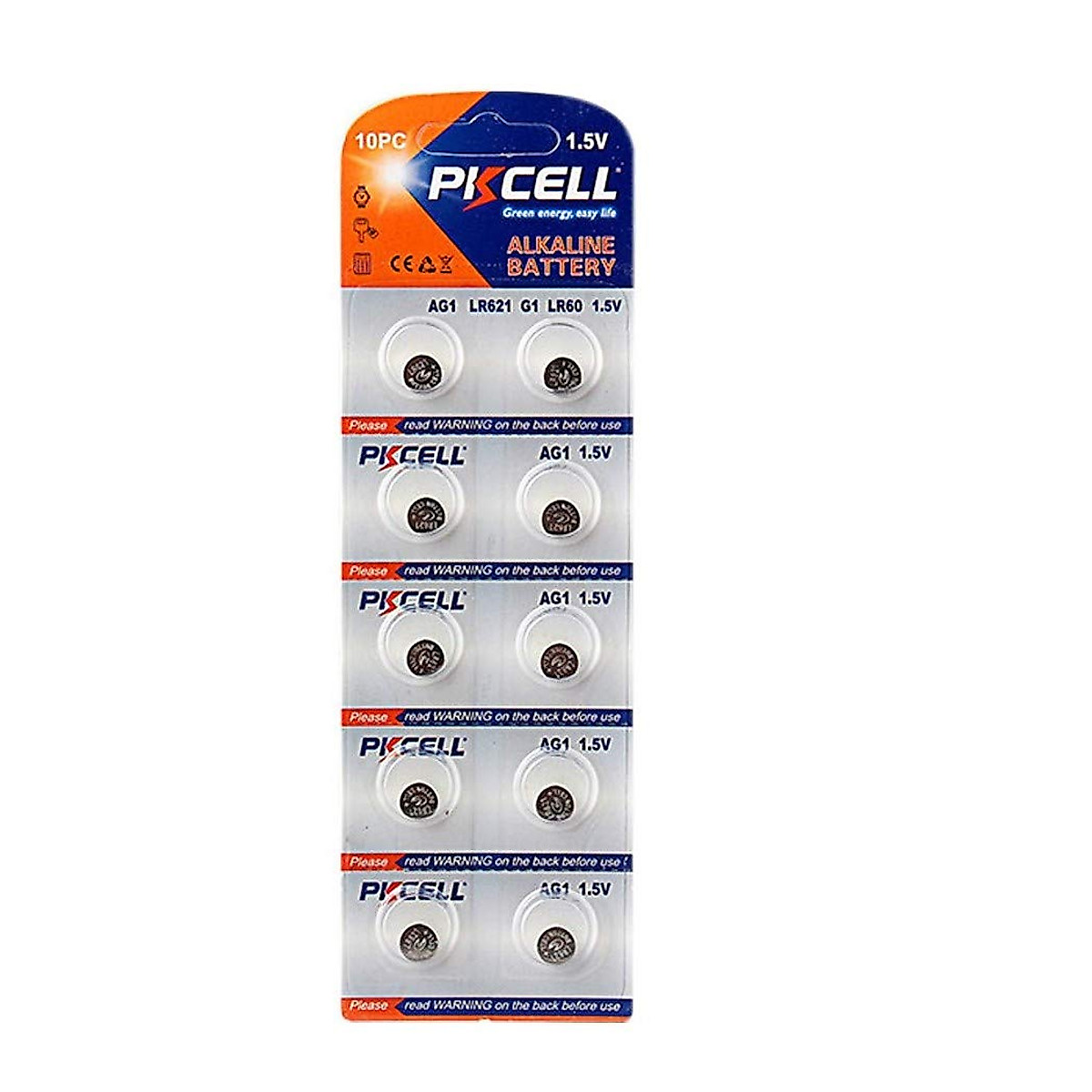 AG1 364A LR60 SR60 LR621 SR621, SR621SW, 364, 164 Alkaline Button Cell 1.5v Batteries 10Pcs