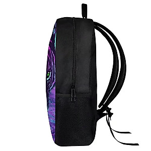 Cumagical Kids Backpack Fashion Purple Tiger Print for Boys Girls Lightweight Daypack