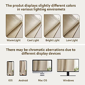 LIYAXUN Pinch Pleat Velvet Curtains 96 inches Length, 85% Blackout Curtain for Living Room/Bedroom, New Technology Velvet Drapes (1 Panel, 52W x 96L Inch, Nature Beige)