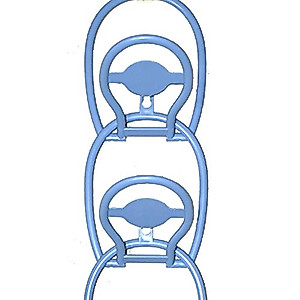 Renashed Cap Holder Baseball Hats 6 Caps Rack Storage Holder Organizer Blue with 2 Closet Hanging Hooks Organizer