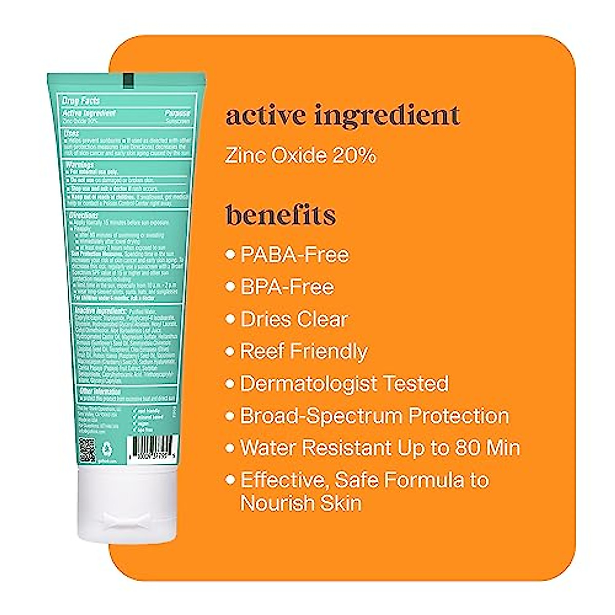 THINKBABY Kids Clear Zinc Sunscreen Spf 30, 89 ML