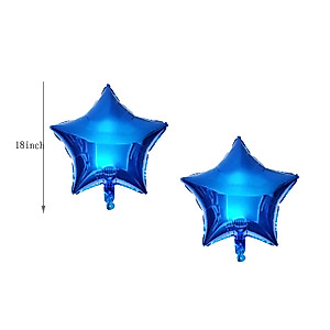 5PCS Blue Congrats Grad Graduation Cap Balloons for 2021 Graduation Party Decor Supplies Grad Mylar Graduation Balloons for College Seniors High School